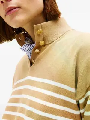Tommy Hilfiger Striped Buttoned Sweater