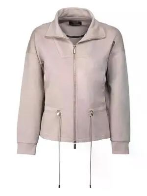 MOORER Derice Zip-up Sweatshirt - Neutrals