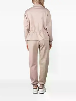 MOORER Derice Zip-up Sweatshirt - Neutrals