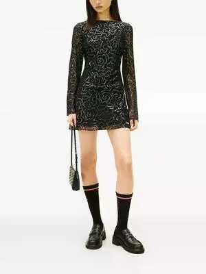 tommy hilfiger black lace dress Buy Tommy Hilfiger Floral-pattern Mini Dress - Black At 10% Off