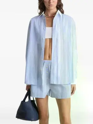 SPORTY & RICH Striped Pocket Shirt