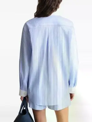 SPORTY & RICH Striped Pocket Shirt