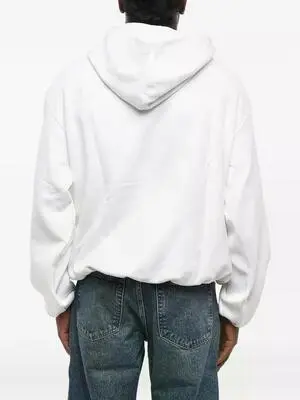 Casablanca Logo-detail Long-sleeve Hoodie - White