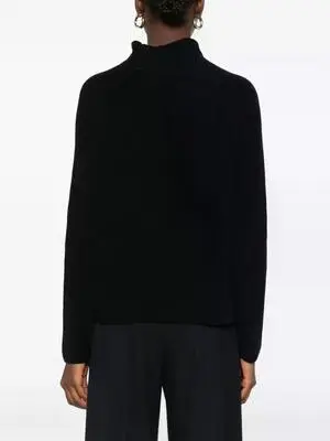 Marc O'polo Knitted Mock-neck Sweater - Black