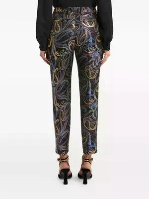 Etro Pressed Crease Paisley-motif Trousers
