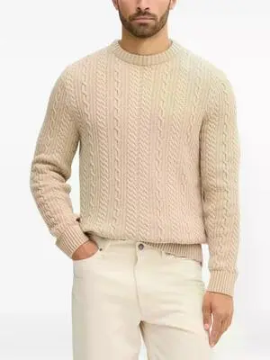 Barbour Cable-knit Crew-neck Sweater