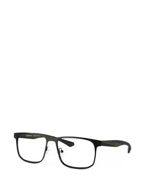 Emporio Armani Square Frame Eyeglasses - Black