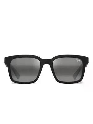 Maui Jim Piopio Asian Fit Rectangle-frame Sunglasses