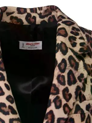Alberto Biani Leopard Print Single-breasted Blazer