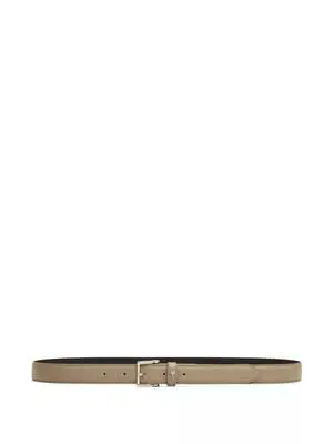 Ami Leather Belt With Appliqu - Neutrals