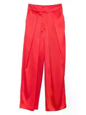RHIZOME Kristen Pleated Trousers - Red