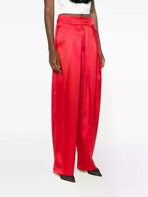 RHIZOME Kristen Pleated Trousers - Red