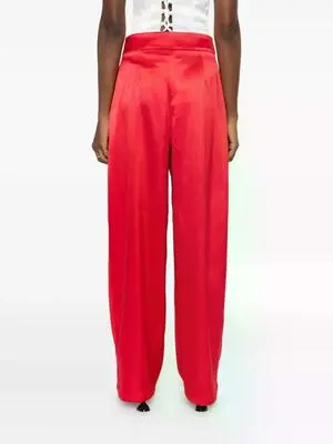 RHIZOME Kristen Pleated Trousers - Red