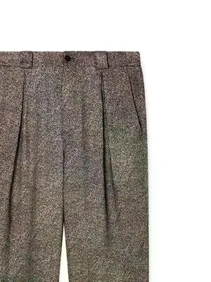 Giorgio Armani Pleated Herringbone Trousers