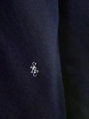 SPORTY & RICH Embroidered Sweater - Blue