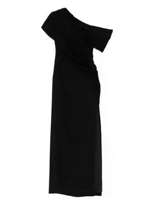 Simkhai Kally Draped One-shoulder Midi Dress