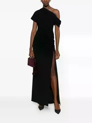 Simkhai Kally Draped One-shoulder Midi Dress