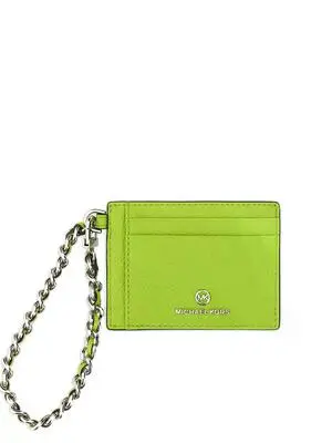 Michael Kors Chain-detail Card Wallet - Green