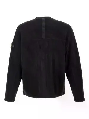 Stone Island Patch-detail Ribbed Pullover - Black