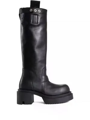 Rick Owens Bogun Pull-on Platform Boots - Black