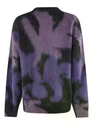 ROBERTO COLLINA Patterned Crew-neck Sweater