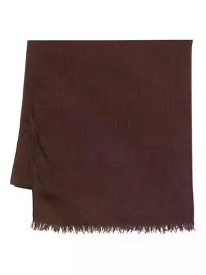 Brunello Cucinelli Fringed Scarf - Brown