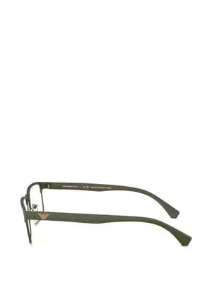 Emporio Armani Rectangle-frame Glasses - Green