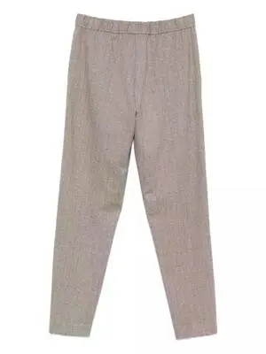 LE TRICOT PERUGIA Herringbone-pattern Trousers