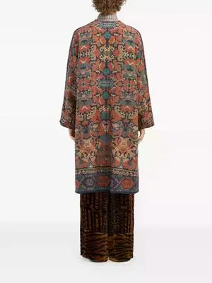 PIERRE-LOUIS MASCIA Tapestry-pattern Pocket Coat