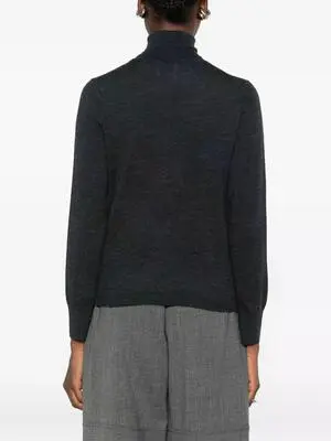 ALLUDE Roll-neck Top
