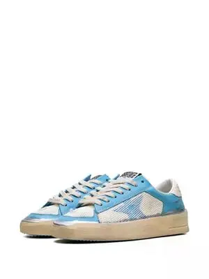 GOLDEN GOOSE Stardan Mesh-trim Sneakers - Blue