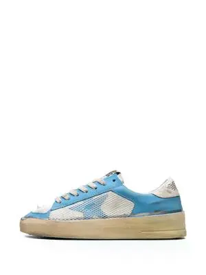GOLDEN GOOSE Stardan Mesh-trim Sneakers - Blue