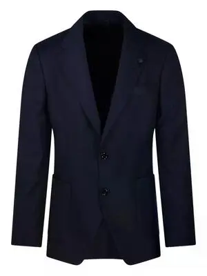 LARDINI Notched-lapel Single-breasted Blazer