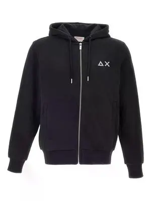 SUN 68 Cotton Zip-up Hoodie - Black