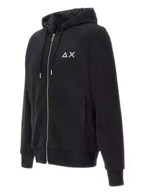 SUN 68 Cotton Zip-up Hoodie - Black
