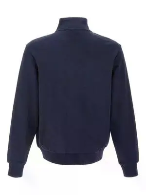 SUN 68 Embroidered Zip Sweatshirt - Blue