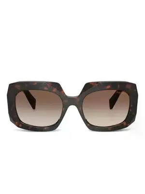 Prada Symbole Oversized Sunglasses - Brown