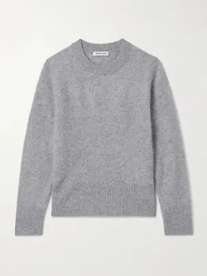 Veronica Beard Pippen Brushed Cashmere Sweater - Gray