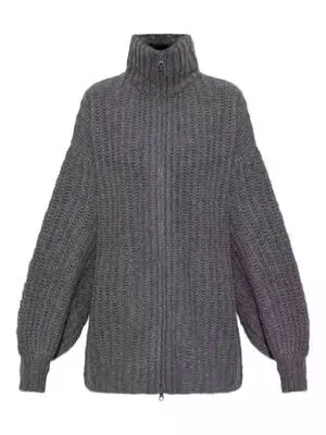 LISA YANG Balloon-sleeve Zip Cardigan