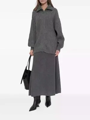 LISA YANG Balloon-sleeve Zip Cardigan