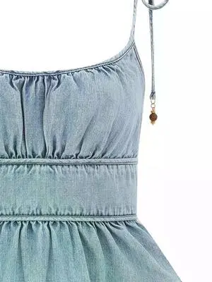Zimmermann Wanderlust Ruffled Denim Cami
