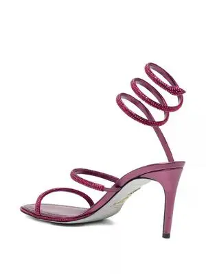 Rene Caovilla 80mm Cleo Embellished Sandals - Pink