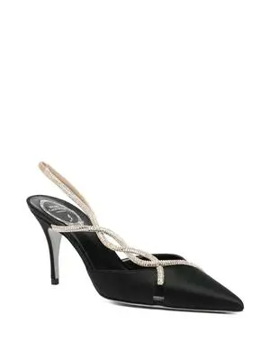 Rene Caovilla 80mm Braid Pumps