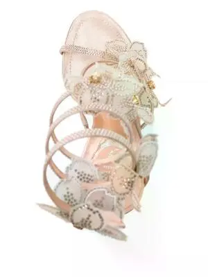 Rene Caovilla 105mm Floriane Embellished Sandals - Pink