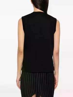 Noir Kei Ninomiya Cotton Tank Top - Black