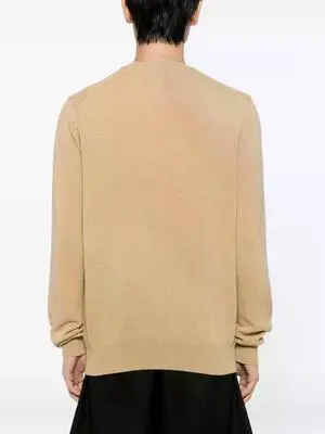 Play Comme Des Garcon Heart-appliqué Cardigan - Neutrals