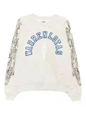 WARREN LOTAS Logo-embroidered Sweatshirt - Neutrals