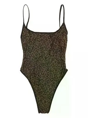 Bimba Y Lola Leopard-print One-piece Swimsuit - Brown