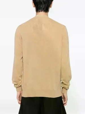Play Comme Des Garcon Heart Appliqué Cardigan - Neutrals