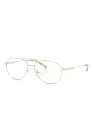 Emporio Armani Round-frame Eyeglasses - Gold